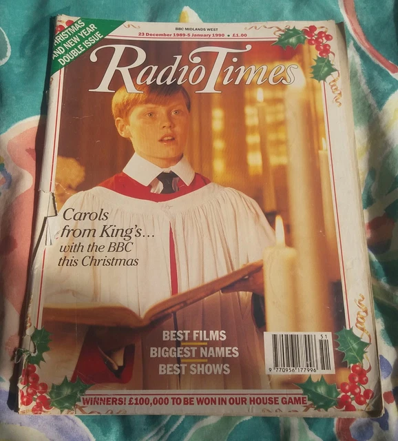 CHRISTMAS DOUBLE ISSUE Radio Times 23 December 1989 - 5 January 1990 £ ...