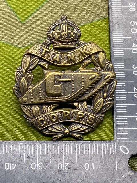 WW1 BRITISH ARMY Tank Corps Cap Badge EUR 16,81 - PicClick DE