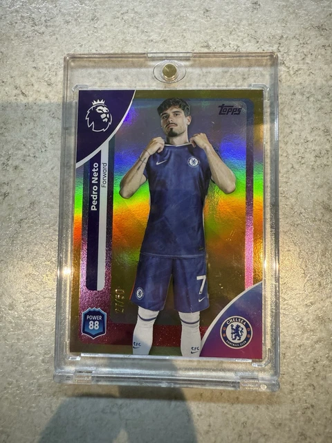 TOPPS PREMIER LEAGUE 2025/26 Pedro Neto Chelsea Numbered Parallel /50 £ ...