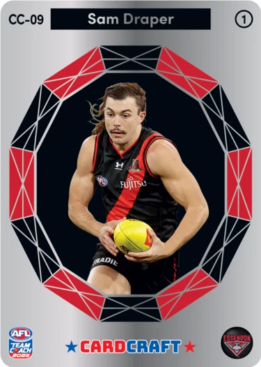 2023 AFL TEAMCOACH Sam Draper Cardcraft #1 Action Bombers $6.95 ...