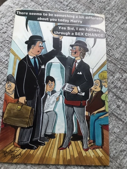 VINTAGE SAUCY COMIC Postcard Brian Perry Bamforth No2029 £0.99 ...