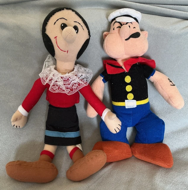 PLAY BY PLAY Popeye & Olive Oyl Plush Soft Toys Small Washable 1993 £16 ...