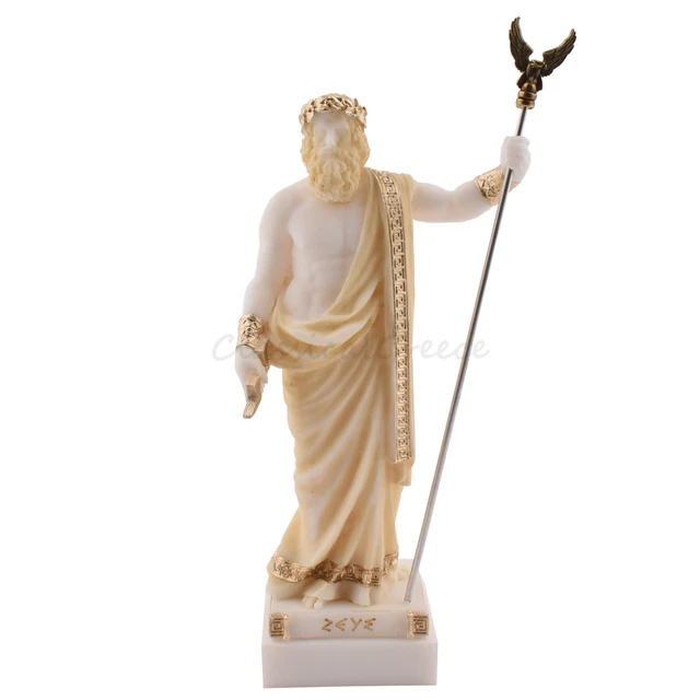 STATUE DIEU GREC ancien Zeus albâtre 6,3" - 16 cm diapositives en ...