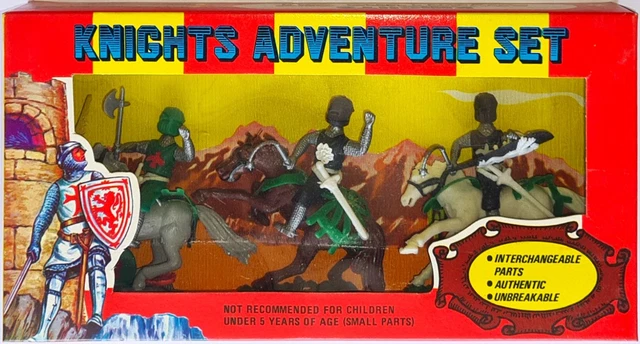 KNIGHTS ADVENTURE SET figurines anciennes démontables moyen-âge ...
