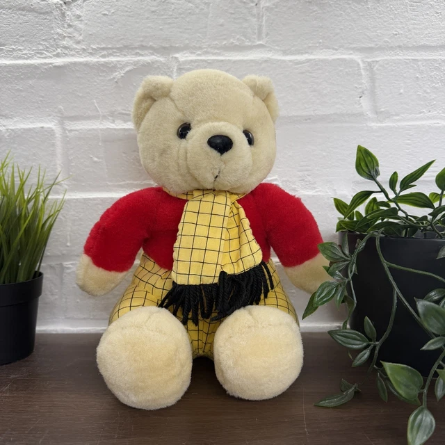 VINTAGE RUPERT THE Bear Soft Plush Soft Toy 12" Grove International £16 ...