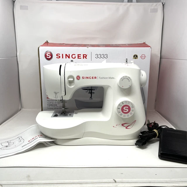 SINGER FASHION MATE 3333 Sewing Machine 23 Built-In Stitches White ...