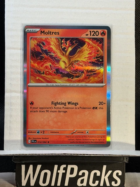 POKÉMON TCG Me02: Phantasmal Flames - Moltres #14 Rare Holo £1.33 ...