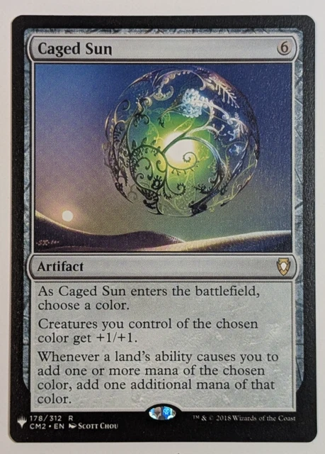MTG CARD - 1x Caged Sun - Mystery Booster Commander Anthology 2 MB1 ...