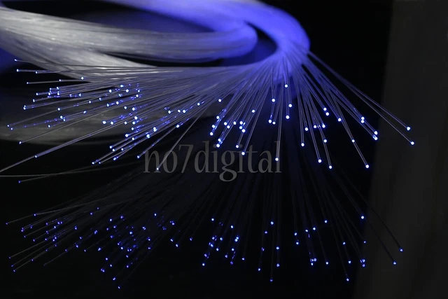 CLEAR PLASTIC FIBER Optic Flexible PMMA Optical Fibers 300p*3m*0.75mm ...
