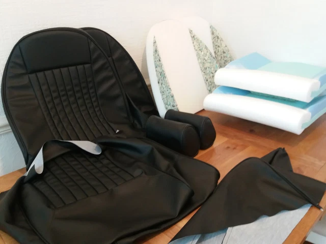 SPITFIRE 1500 SEAT COVERS + Foam kit..Fits recline & headrest seats ...