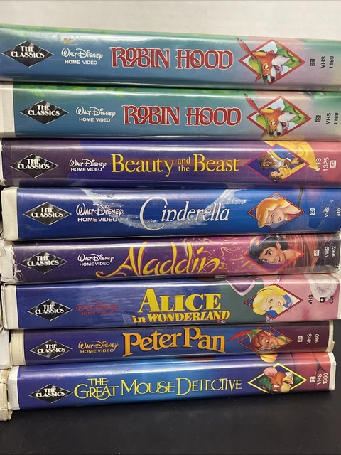 DISNEY BLACK DIAMOND VHS Tape Lot Complete Set Clamshell & Banned ...