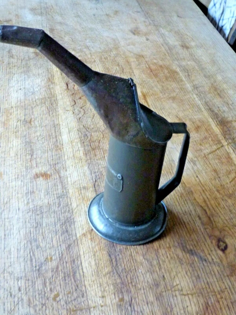 POT BIDON VERSEUR huile VERITABLE VINTAGE GARAGE PICHET BROC RECIPIENT ...
