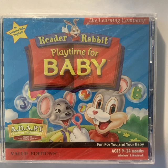 THE LEARNING COMPANY Reader Rabbit Playtime for Baby for PC, Mac 1999 ...