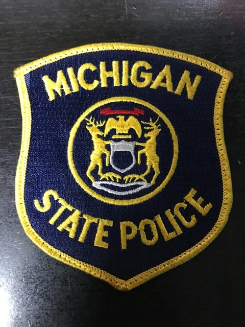 MICHIGAN STATE POLICE Trooper Uniform Patch-Previously Worn - FREE S&H ...