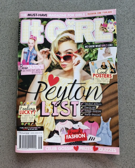 IT GIRL MAGAZINE. Issue 74. September 2018- Peyton List Cover $5.00 ...