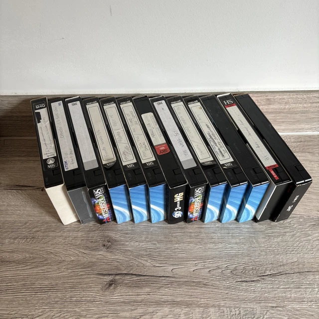 X12 BLANK VHS Video Cassette Tapes JVC MAXWELL MEMOREX - E180 & E240 ...
