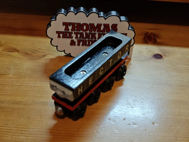 THOMAS THE TANK Engine & Friends Wooden Railway Train HECTOR Learning ...