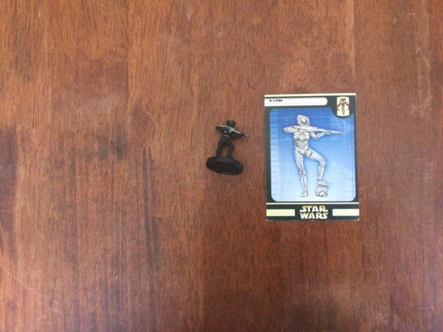 4-LOM STAR WARS Miniatures with Stat Card Wotc $16.00 - PicClick AU