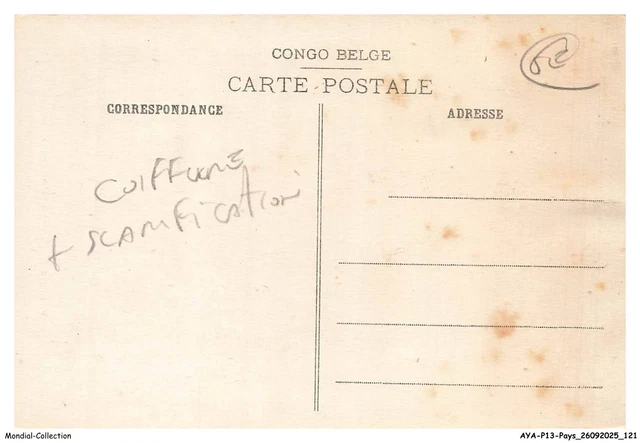 AYAP13-0995-CONGO - WEIBLICH Makanza - Friseurschere - Scarification ...