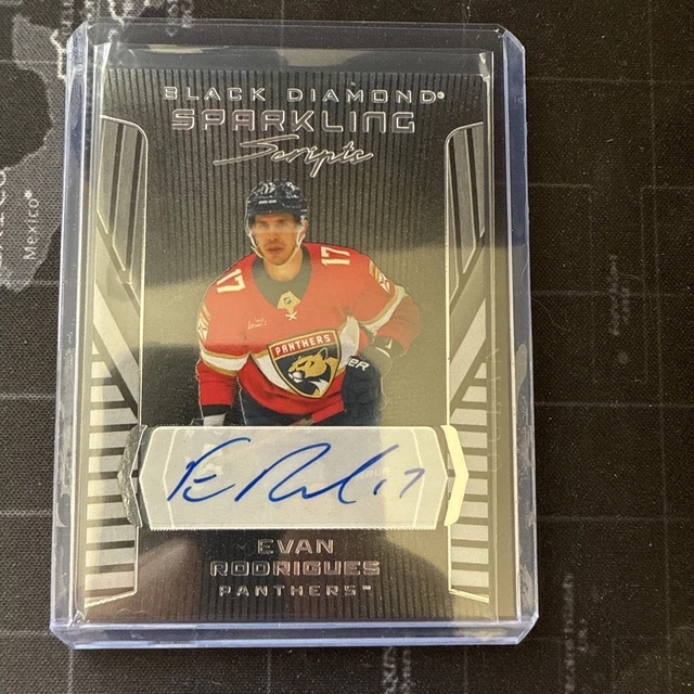 EVAN RODRIGUES 2025-26 UD Black Diamond Sparkling Scripts Auto #SS-ER ...