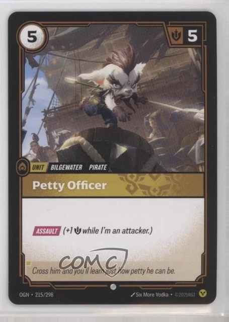 2025 RIFTBOUND ORIGINS: League of Legends TCG OGN Petty Officer #215 £1 ...