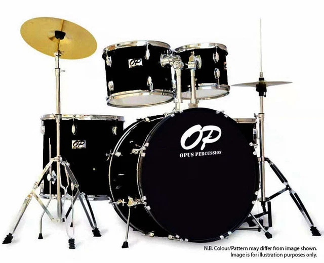 OPUS PERCUSSION 6-PIECE Rock Drum Kit in Black $899.00 - PicClick AU