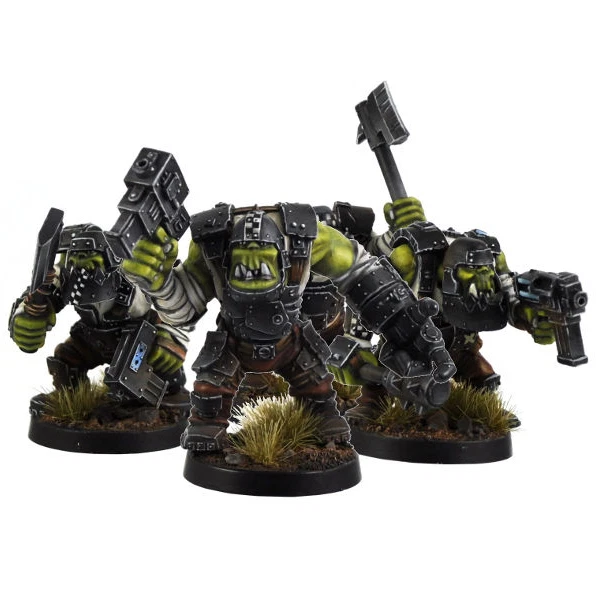 ORK WAR2 PLATE Armour Orcs Armoured Orc Assault Squad (10) Kromlech ...