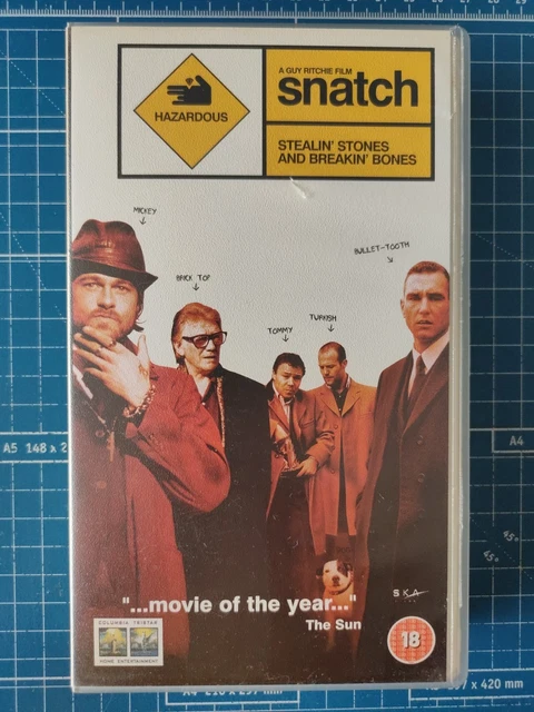 SNATCH - BRAD Pitt,Jason Statham,Guy Ritchie (PAL VHS) £1.49 - PicClick UK