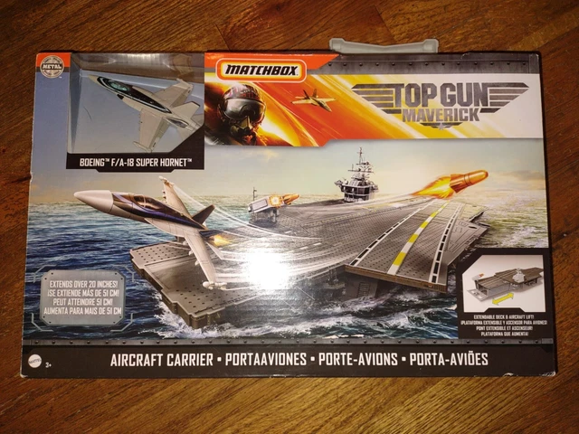 MATCHBOX 2020 MATCHBOX Top Gun: Maverick Aircraft Carrier w/ F/A-18 ...