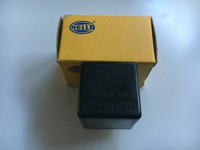 HELLA - RELÈ lampeggiante (12V/21W) - 3° poli (connettori: 49-49A-31 ...
