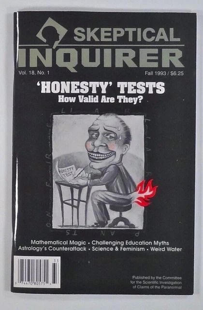 1993 SKEPTICAL INQUIRER Astrology EDUCATION Feminism HONESTY TESTS ...