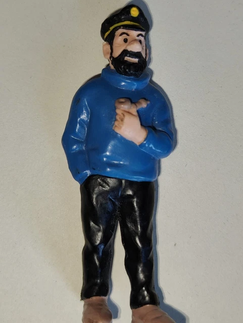 RARE VINTAGE Original Tintin 1984 Action Figure Herge Lombard Captain ...