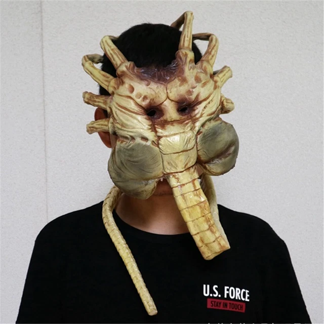 ALIEN ROMULUS FACEHUGGER Face Latex Mask Xenomorph Hugger Costume ...