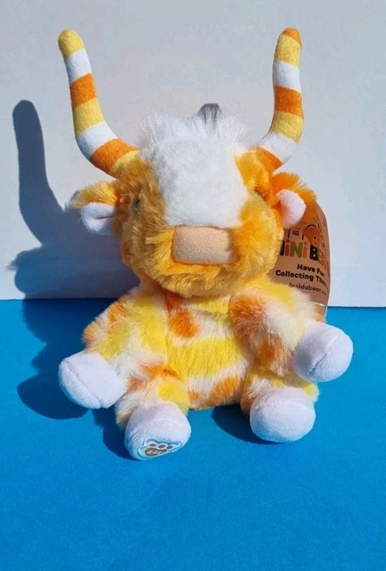 BUILD A BEAR Candy Corn Highland Cow Mini Beans Bean Halloween BNWT ...