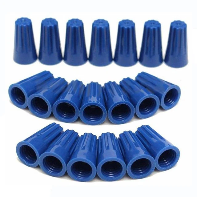 1000PCS PVC WIRE Caps Connection Blue Twist Nuts Caps Quick Connection ...