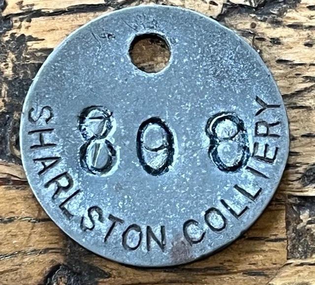 VINTAGE ZINC MINING Pit Check Sharlston Colliery stamped 800 over 798 £ ...