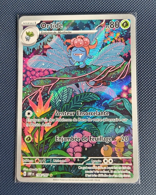 CARTE POKÉMON ORTIDE 198/197 AR EV03 Flammes Obsidiennes Fr Neuf EUR 8 ...