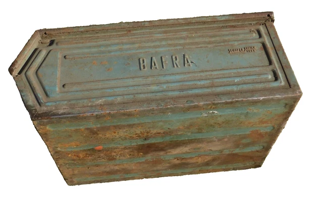 BAFRA ALTE KISTE Stapelkiste Lager Eisen Stapelbox Schäfer Kasten 1966 ...