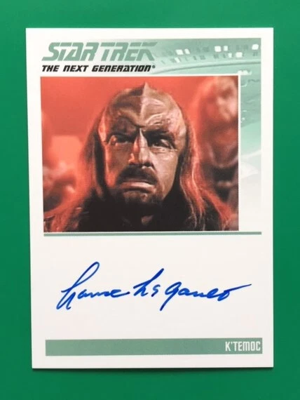 LANCE LEGAULT K'TEMOC STAR TREK THE NEXT GENERATION HARD SIGNED ...