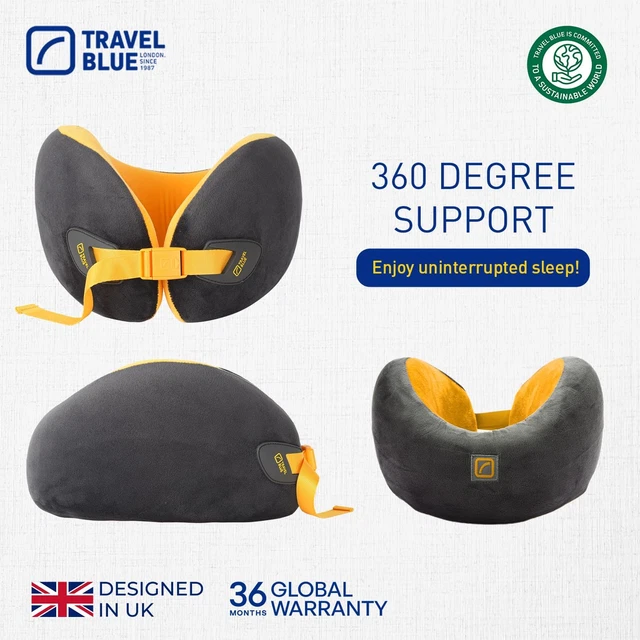 ERGONOMIC INFINITY NECK Pillow for Airplane Travel – Premium Memory ...