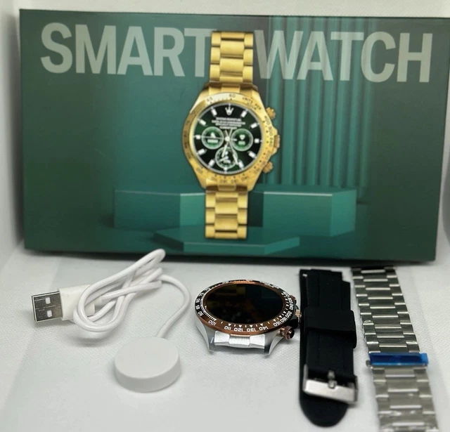 HIGH QUALITY SMARTWATCH with 2 Straps | Call Text Bluetooth Health ...