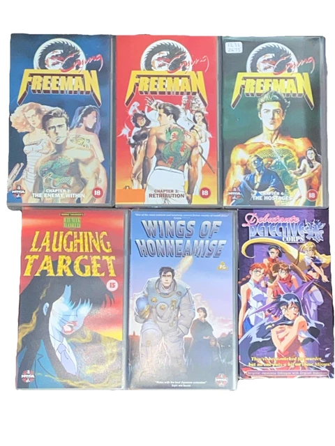 LOT OF 6 x Anime VHS Freeman Laughing Target £29.99 - PicClick UK