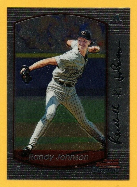 2000 BOWMAN CHROME Randy Johnson #100 dos diamant comme neuf/mt EUR 2 ...