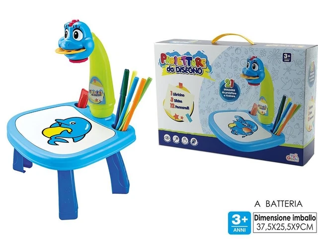 TAVOLO DA DISEGNO Bambini Con Giraffa Proiettore Led Per Imparare A ...
