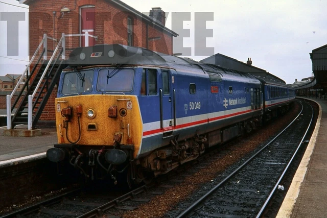 35MM SLIDE BR British Rail Diesel Loco Class 50 50049 1991 Salisbury ...