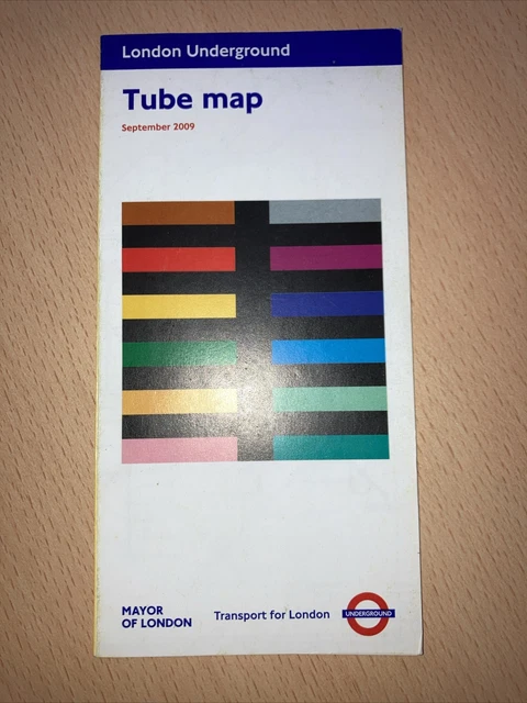 LONDON UNDERGROUND TUBE Map. (. 2009. September. ) £1.99 - PicClick UK