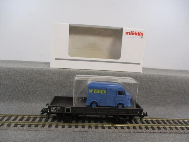 MÄRKLIN SPUR H0 44900.003 Güterwagen Niederbordwagen mit Ladung in OVP EUR 24,90 - PicClick DE