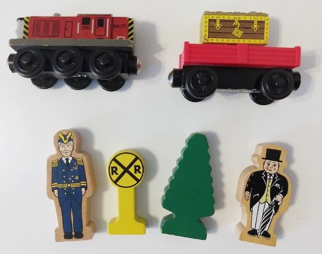 PIRATE TREASURE COVE Salty Train Wagon People Sign Tree - Thomas Wooden ...