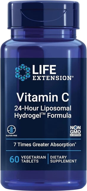 LIFE EXTENSION, VITAMIN C, 60 Vegetarian Tablets £29.99 - PicClick UK