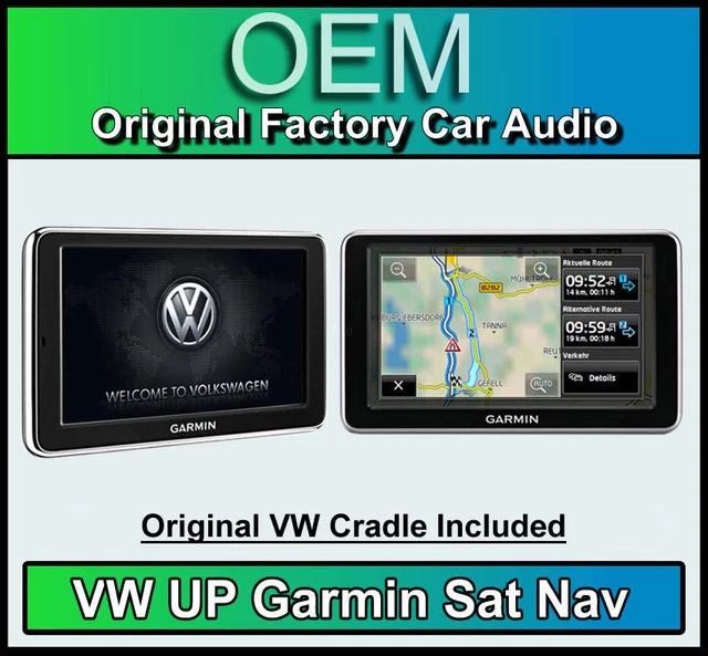 VW UP GARMIN Sat Nav, Volkswagen UP! maps + more portable navigation ...